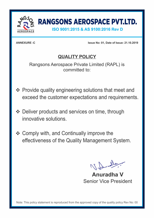 ABOUT US – Rangsons Aerospace